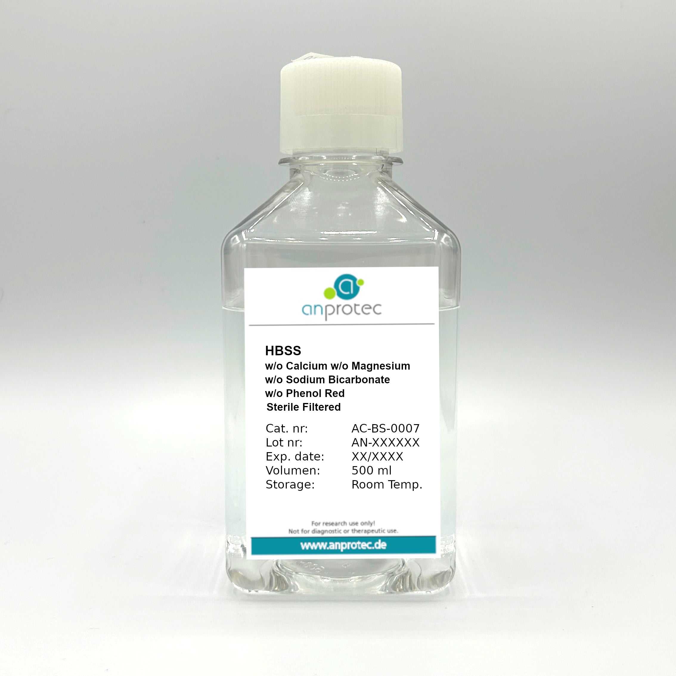 Hanks' Balanced Salts Solution (HBSS) w/o Calcium w/o Magnesium w/o So ...